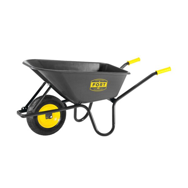TUFX | RP6 Good Wheelbarrow, Poly Tray, 6 cu-ft, 4-ply Standard Radial ...